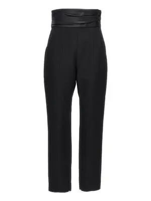 Khaite Lenro High-waisted Trousers - Black
