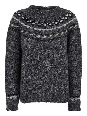P.a.r.o.s.h Laila Crew-neck Sweater - Grey