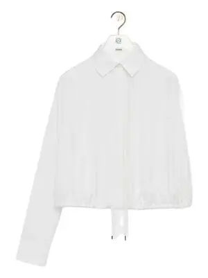 LOEWE Loewe Long Sleeve Shirt With Drawstring Hem
