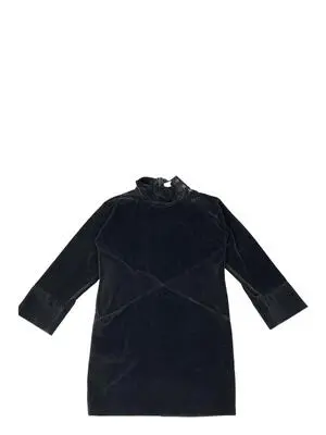 Max Mara Long-sleeved Top With Zipper Closure And Pockets - Black