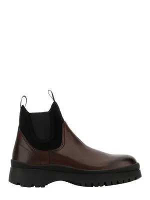 Prada Slip-on Chelsea Boots - Black