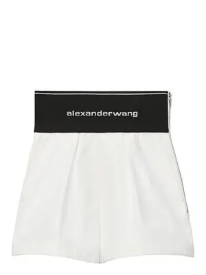 ALEXANDER WANG Alexander Wang Logo Waistband Shorts