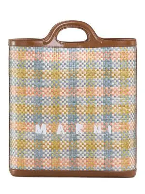 Marni Tropicalia Checked Tote Bag - Multicolor