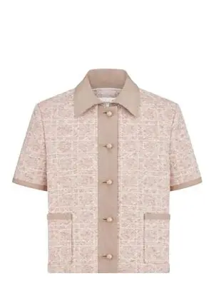 Dior Macrocannage Short-sleeved Jacket - Nude