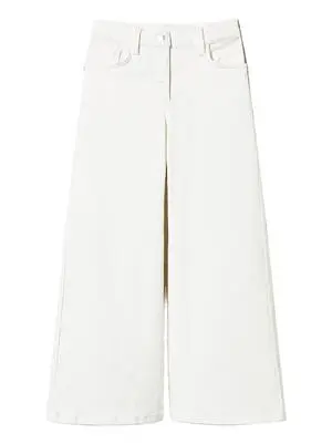 TWINSET Wide Leg Jeans - White
