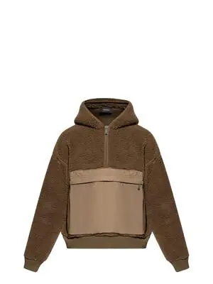 Dsquared2 Half-zip Fleece Hoodie - Brown