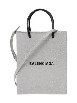 Balenciaga Blondie Glitter-embellished Shoulder Bag - Silver
