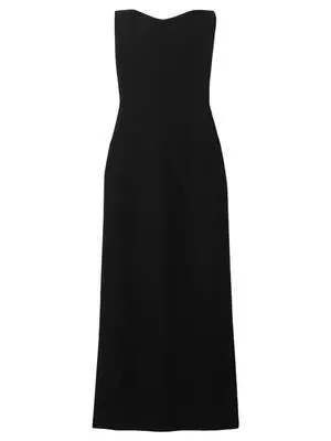 Gabriela Hearst Off-the-shoulder Ribbed Knit Maxi Dress - Black