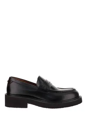 Valentino Garavani Vlogo Signature Slip-on Loafers - Black