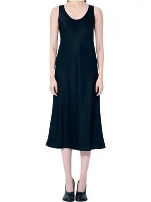 Max Mara Sleeveless Round Neck Midi Dress - Black