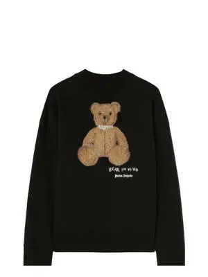 Palm Angels Bear In Mind Crewneck Sweatshirt - Black-brown