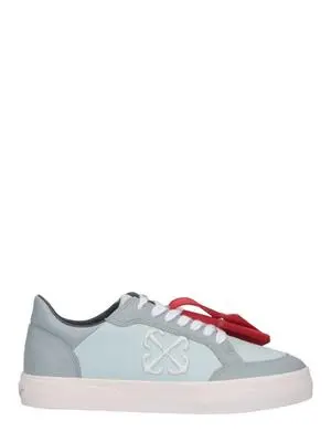 Off-White Off-White Logo Embroidered Lace-Up Sneakers Blue/gray/off-white