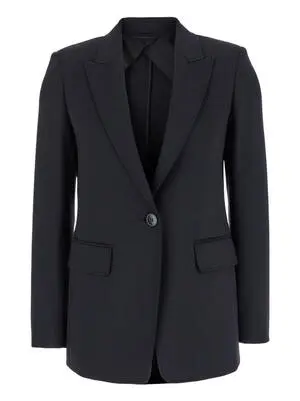 Max Mara Single-breasted Jacket - Black