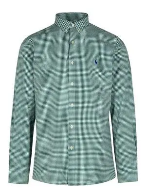 Polo Ralph Lauren Logo Embroidered Checked Shirt - Green