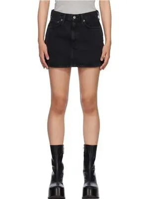 AGOLDE Five-pocket Mini Skirt - Black