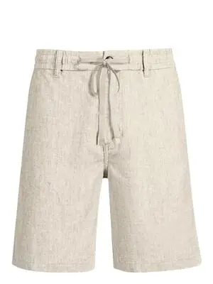 Hugo Boss Chino Shorts With Drawstring Waist - White