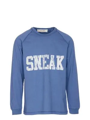 GOLDEN GOOSE Printed Crewneck Sweatshirt - Blue