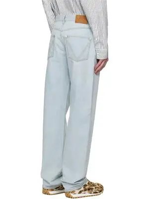 Bottega Veneta Extra Bleached Straight Leg Jeans - Light Blue