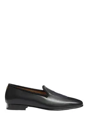 Valentino Garavani Les Alcovettes Kidskin Loafers - Black