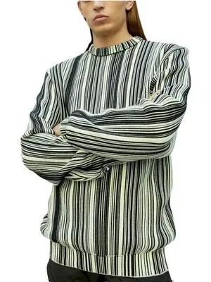 VTMNTS Striped Knit Sweater - Green