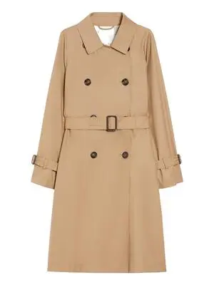 Max Mara The Cube Belted Trench Coat - Camel