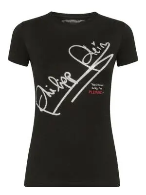 Philipp Plein Logo Detail T-shirt - Black