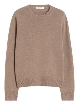 Max Mara Max Mara Fresia Crewneck Knitted Jumper Camel