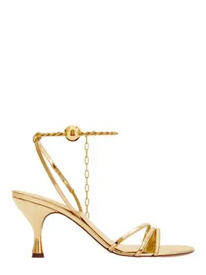 FERRAGAMO Ankle Chain High-heeled Sandals - Nude