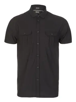 Hugo Boss A Short Sleeved Shirt - Black