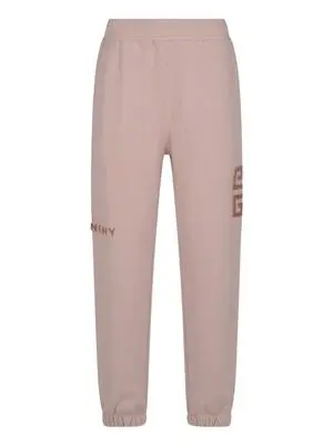 Givenchy Logo Embroidered Sweatpants - Nude