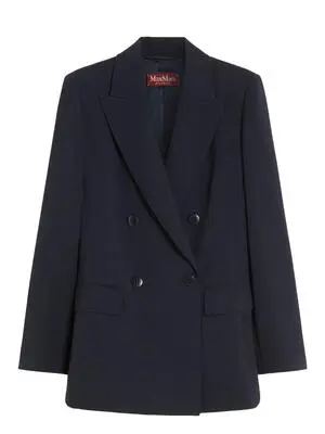 Max Mara Grembo Double-breasted Blazer - Blue