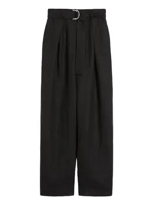 Max Mara S Jane Belted Wide Leg Pants - Black