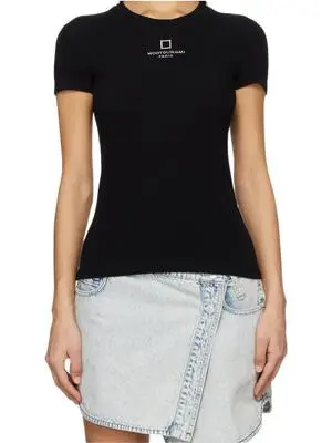 WOOYOUNGMI Embroidered T-shirt - Black