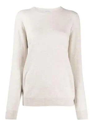 Brunello Cucinelli Crewneck Knitted Jumper - White