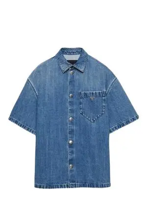 Prada Denim Shirt - Light Blue