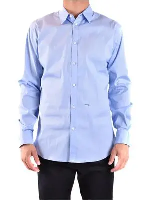 Dsquared2 Logo Printed Long Sleeved Shirt - Blue