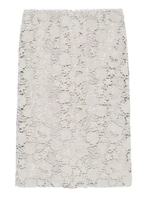 P.a.r.o.s.h Guipure Lace Skirt - Grey