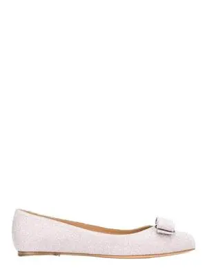 FERRAGAMO Vara Bow Ballerina Flats - White