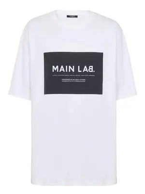 Balmain Logo Detailed Crewneck T-shirt - White