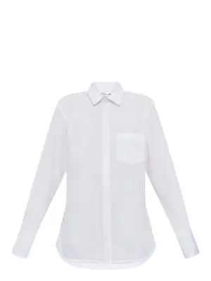 Victoria Beckham Long Sleeve Button-up Shirt With Pocket - White