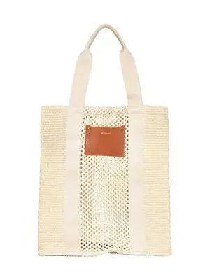 Isabel Marant Étoile Woven Top Handle Bag - White