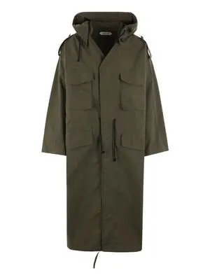 NAMACHEKO Multiple Pockets Long Sleeve Coat - Brown