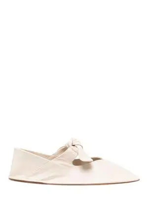 Hereu HEREU Llasada Square-Toe Ballerina Flats White