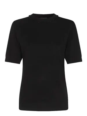 Fabiana Filippi Short Sleeved Jumper - Black
