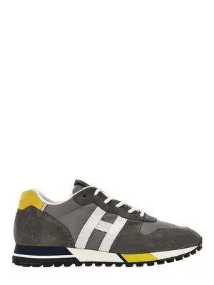Hogan Panelled Lace-up Sneakers - Black
