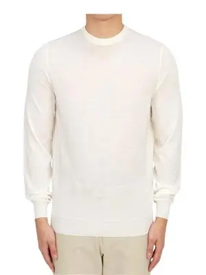 DRUMOHR Round Neck Long-sleeved Sweater - White