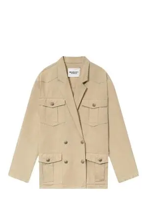 Isabel Marant Étoile Isabel Marant Etoile Nevala Double Breasted Jacket Beige