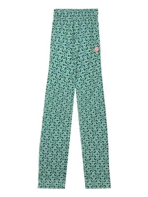 Casablanca Elastic Waist Casual Pants - Green