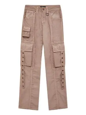 Blumarine Low-rise Cargo Trousers - Nude