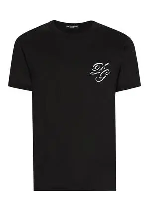 Dolce & Gabbana Logo-appliqu T-shirt - Black